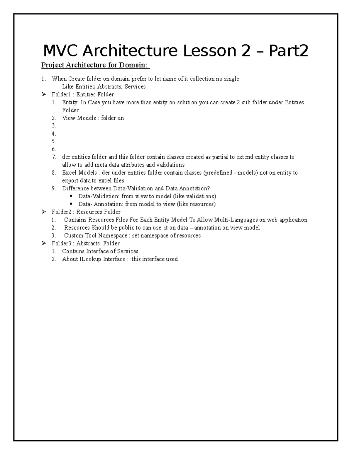MVC Architecture Lesson 2 – Part2 - Copy - MVC Architecture Lesson 2 ...