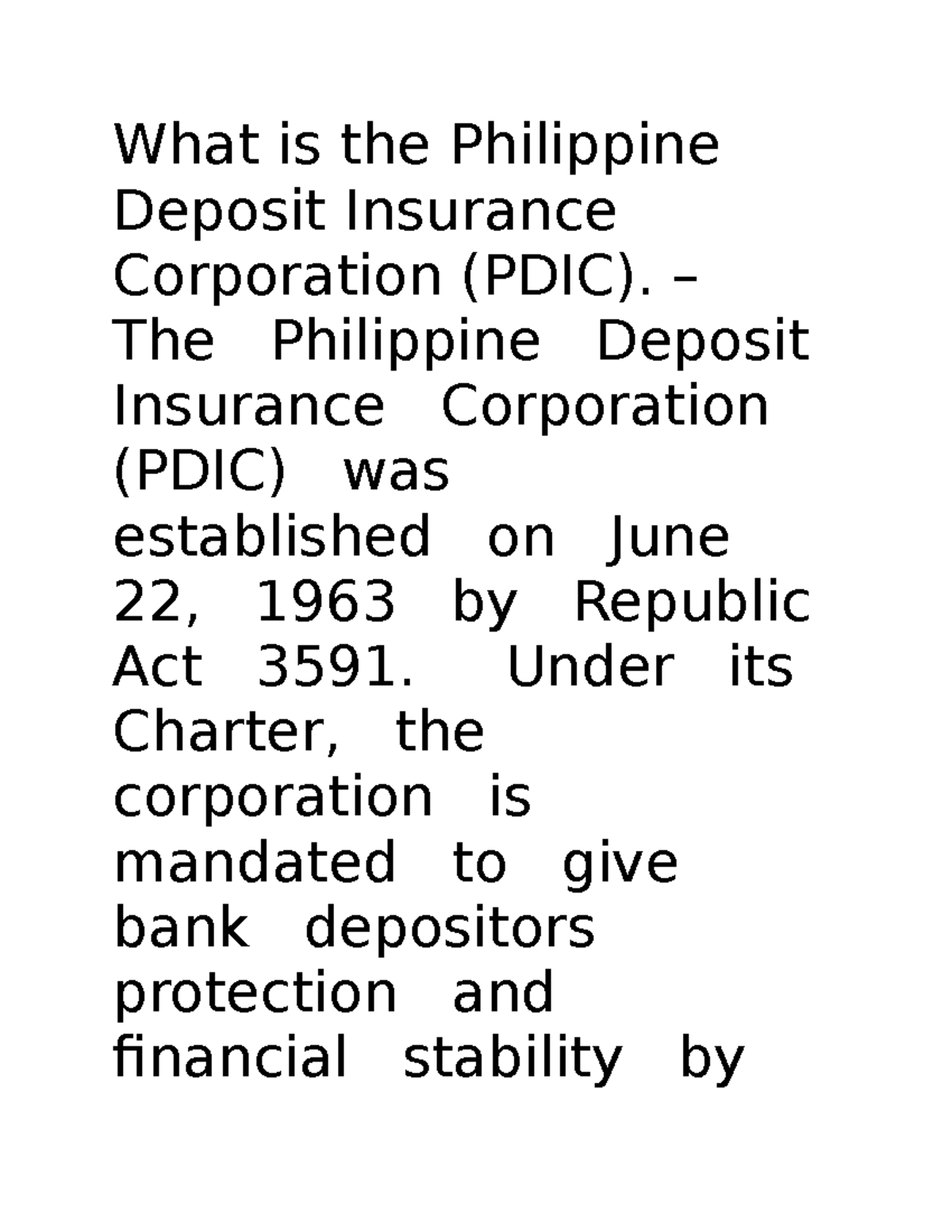 8910111213 - sasaa - What is the Philippine Deposit Insurance ...