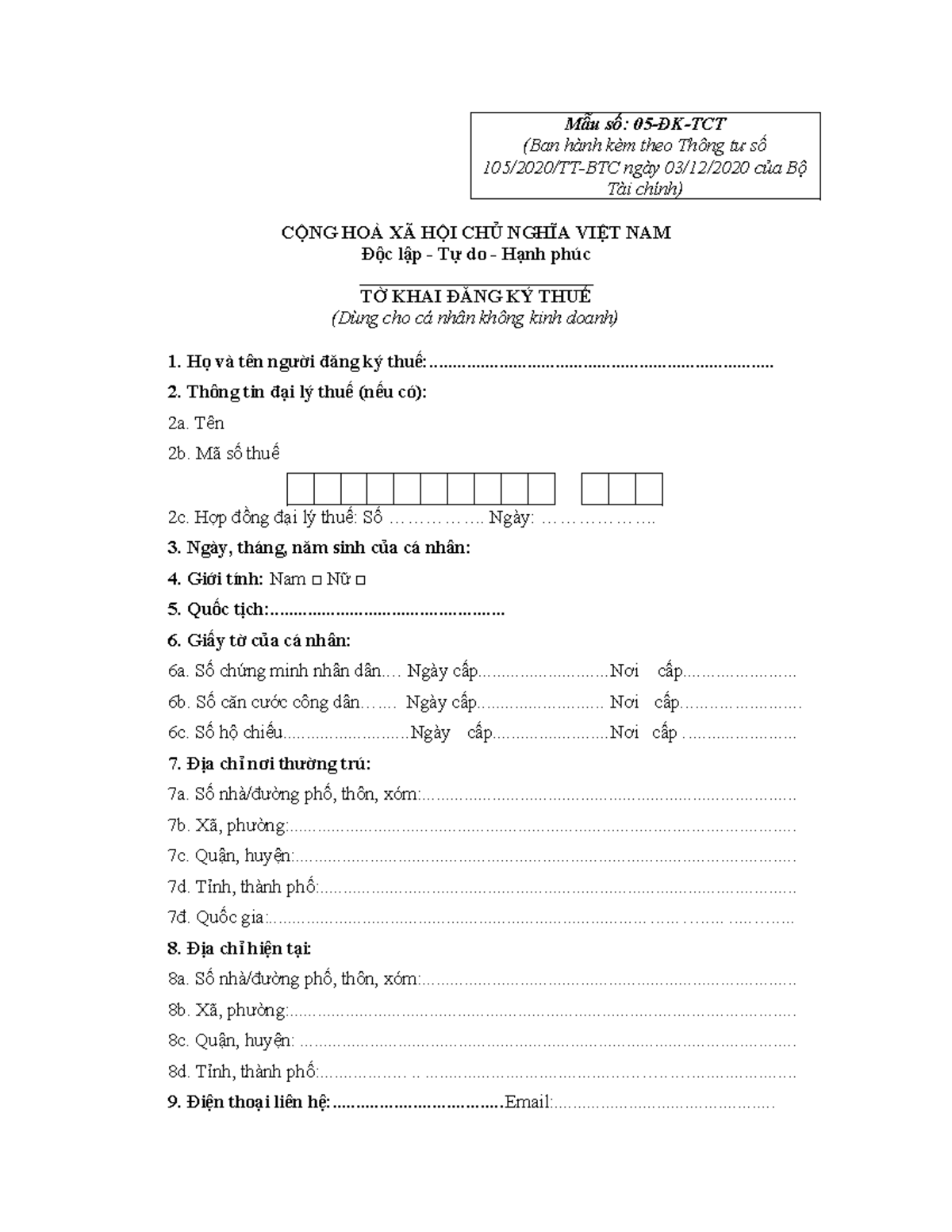 Cach Ke Khai Thue Thu Nhap Ca Nhan Nam 2025 Co Bao Nhieu Con Bao