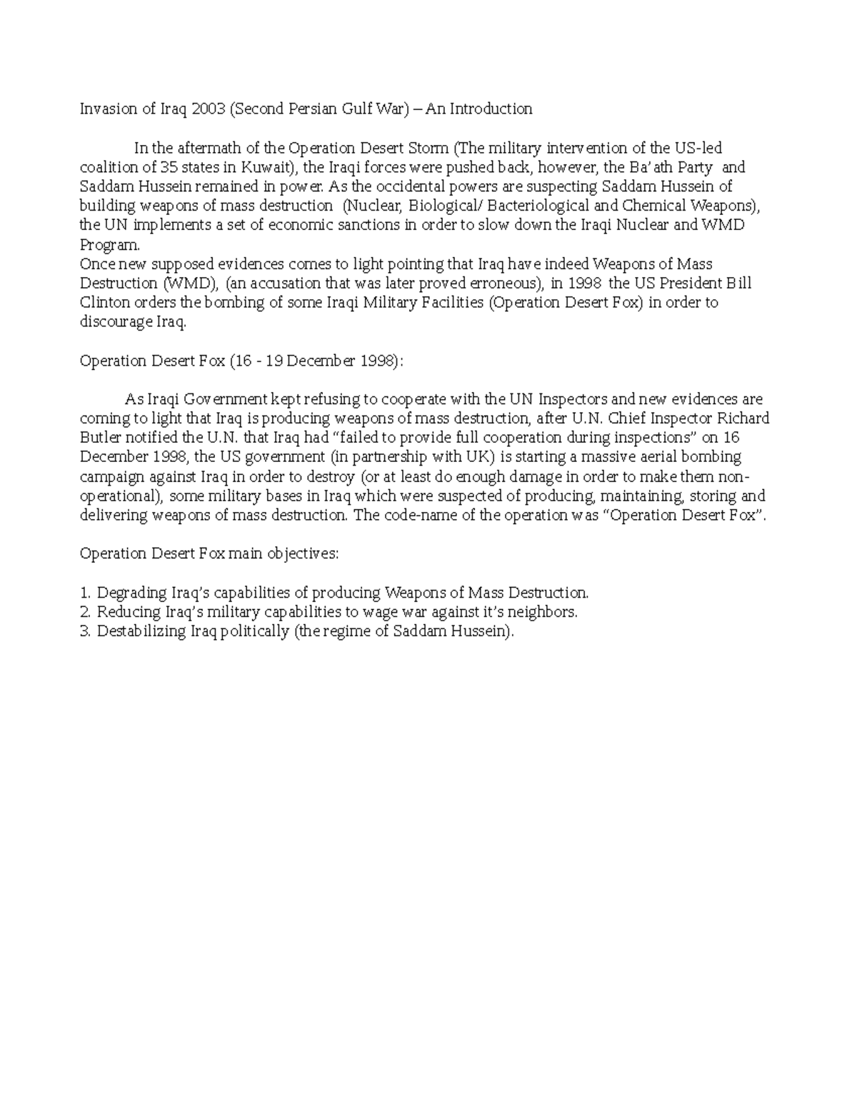 Iraq-invasion-2003 - Iraq-invasion-2003 - Invasion of Iraq 2003 (Second ...