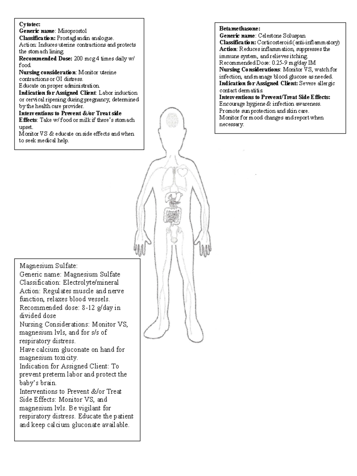 L&D Med Man (pg 2) - Med man - Cytotec: Generic name: Misoprostol ...
