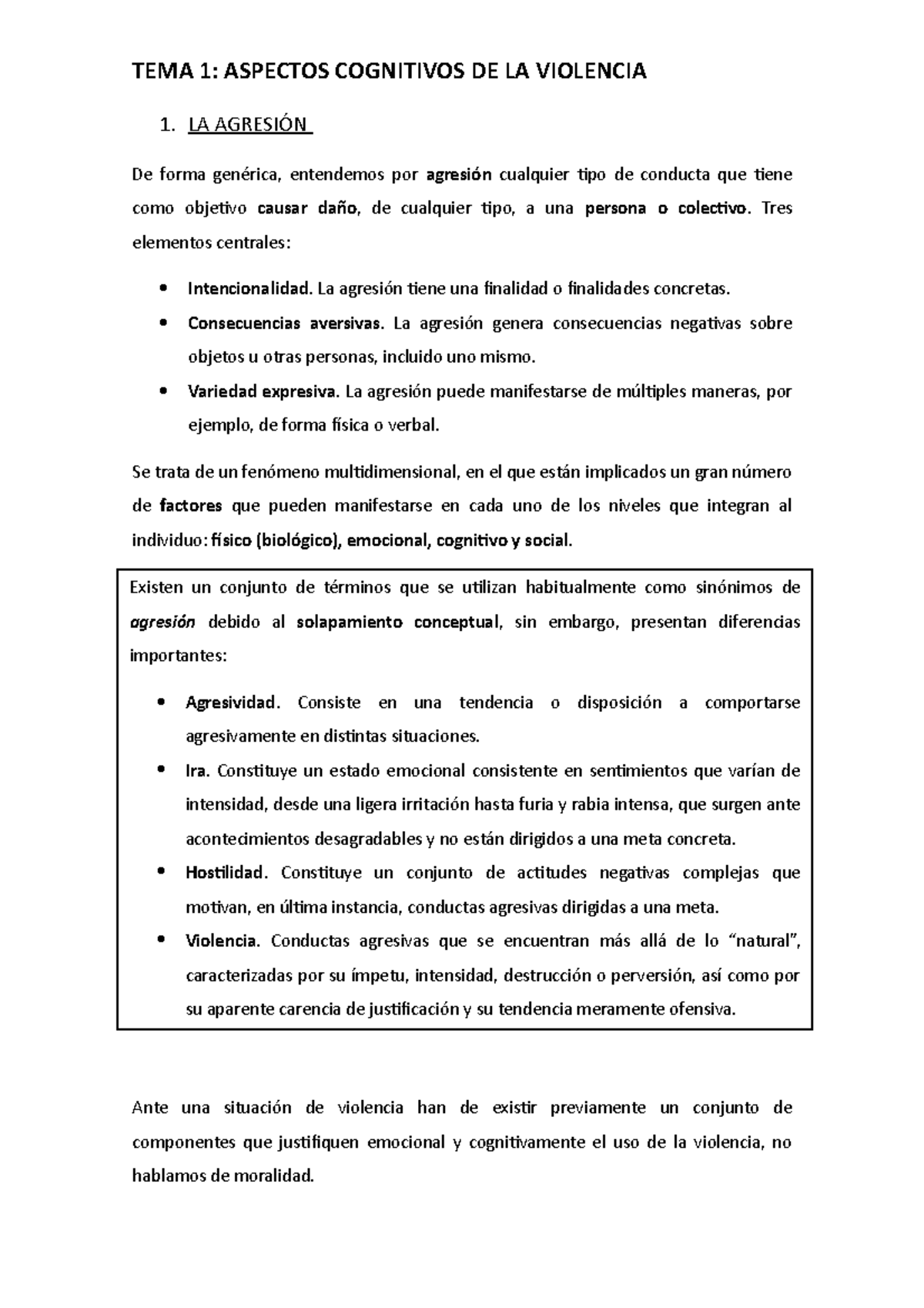 TEMA 1 power Fundamentos Psicológicos de la Conducta Violenta - TEMA 1 ...