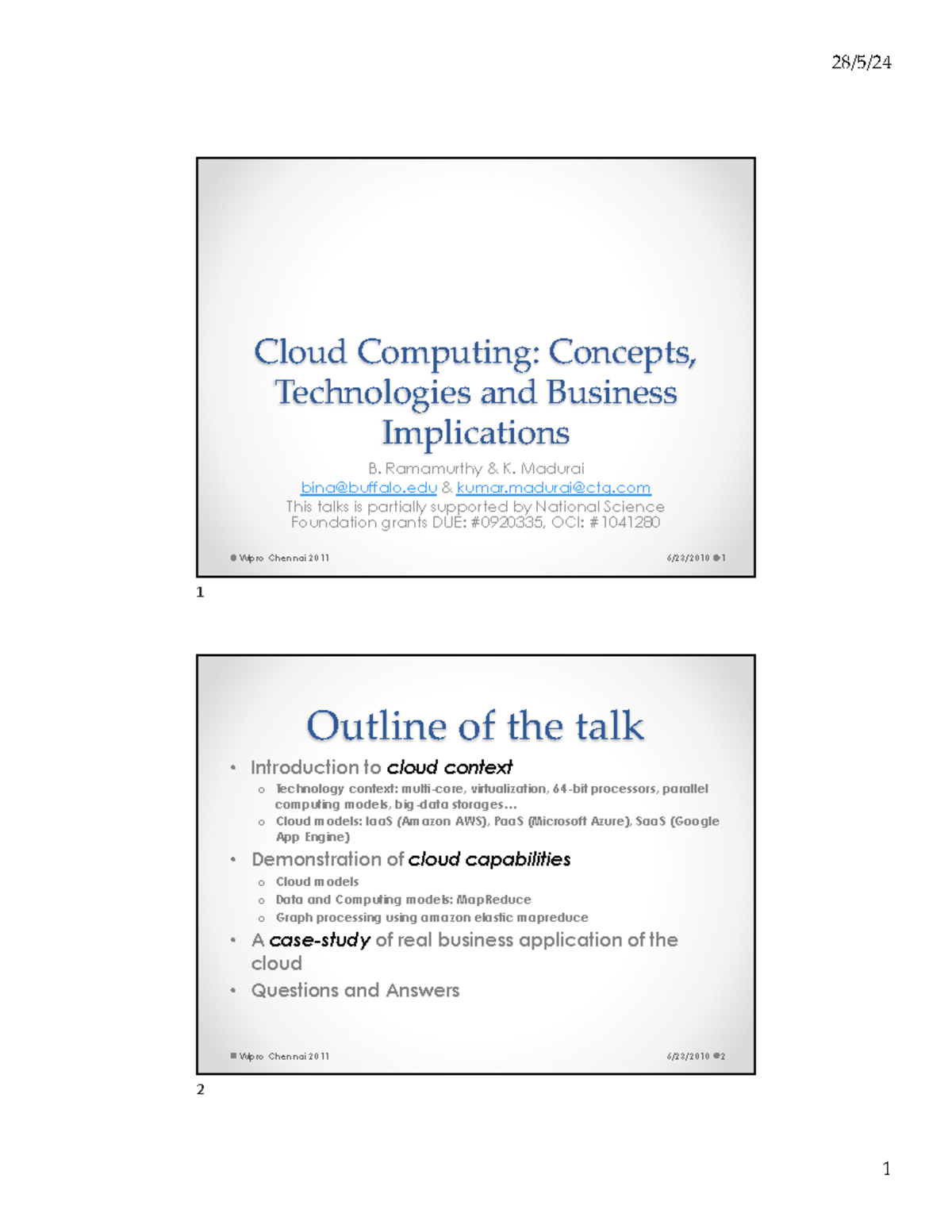Cloud Computing - Concepts, Technologies and Business Implications ...