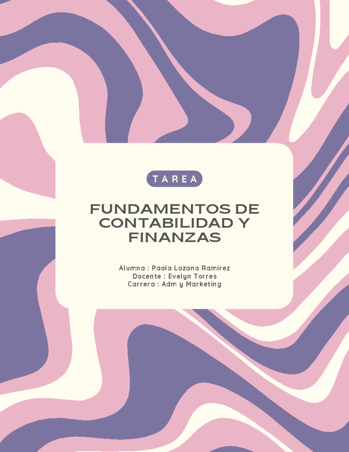 Tarea Académica 1 - Infografias - FUNDAMENTOS DE CONTABILIDAD Y FINANZAS T A R E A Alumna ...