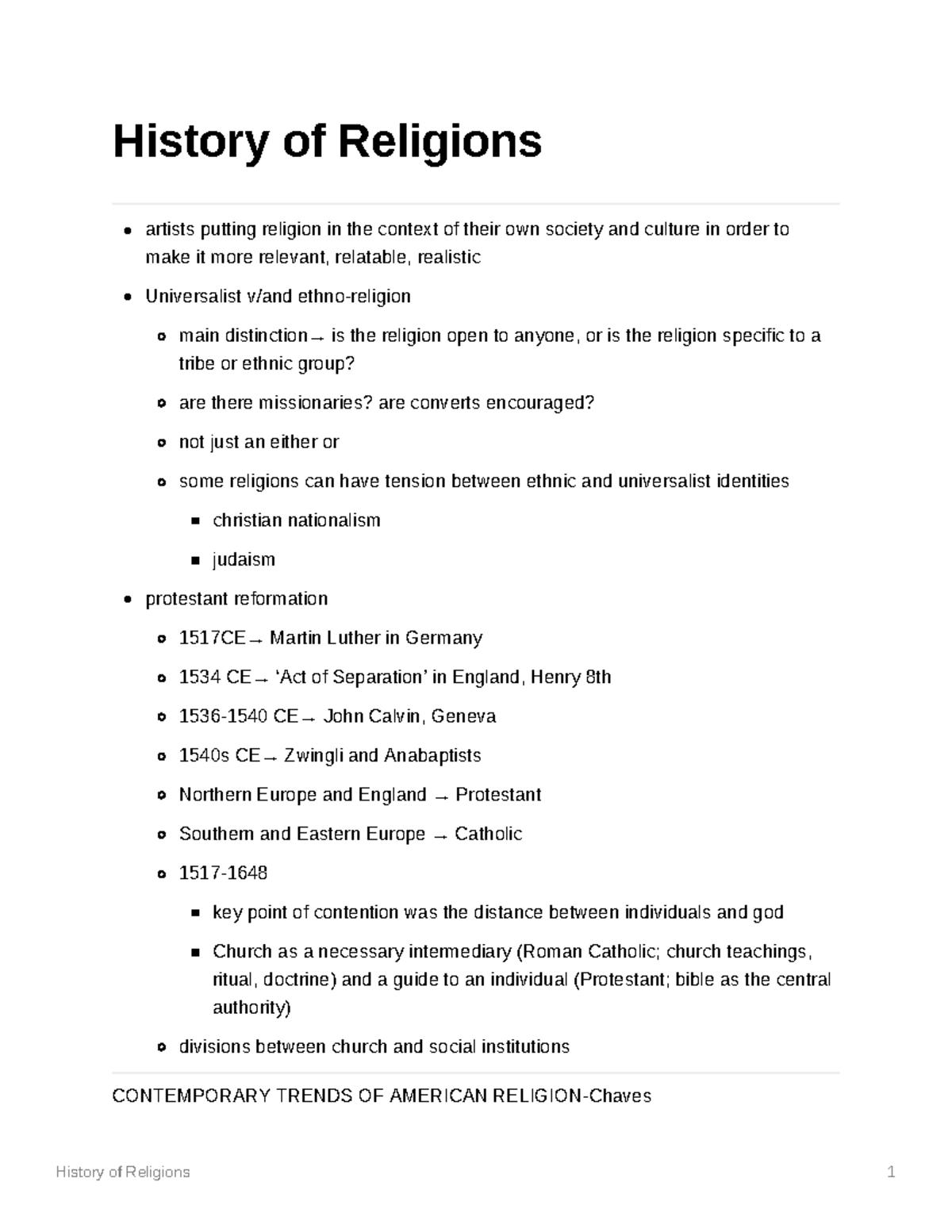 History of Religions - History of Religions artists putting religion in ...
