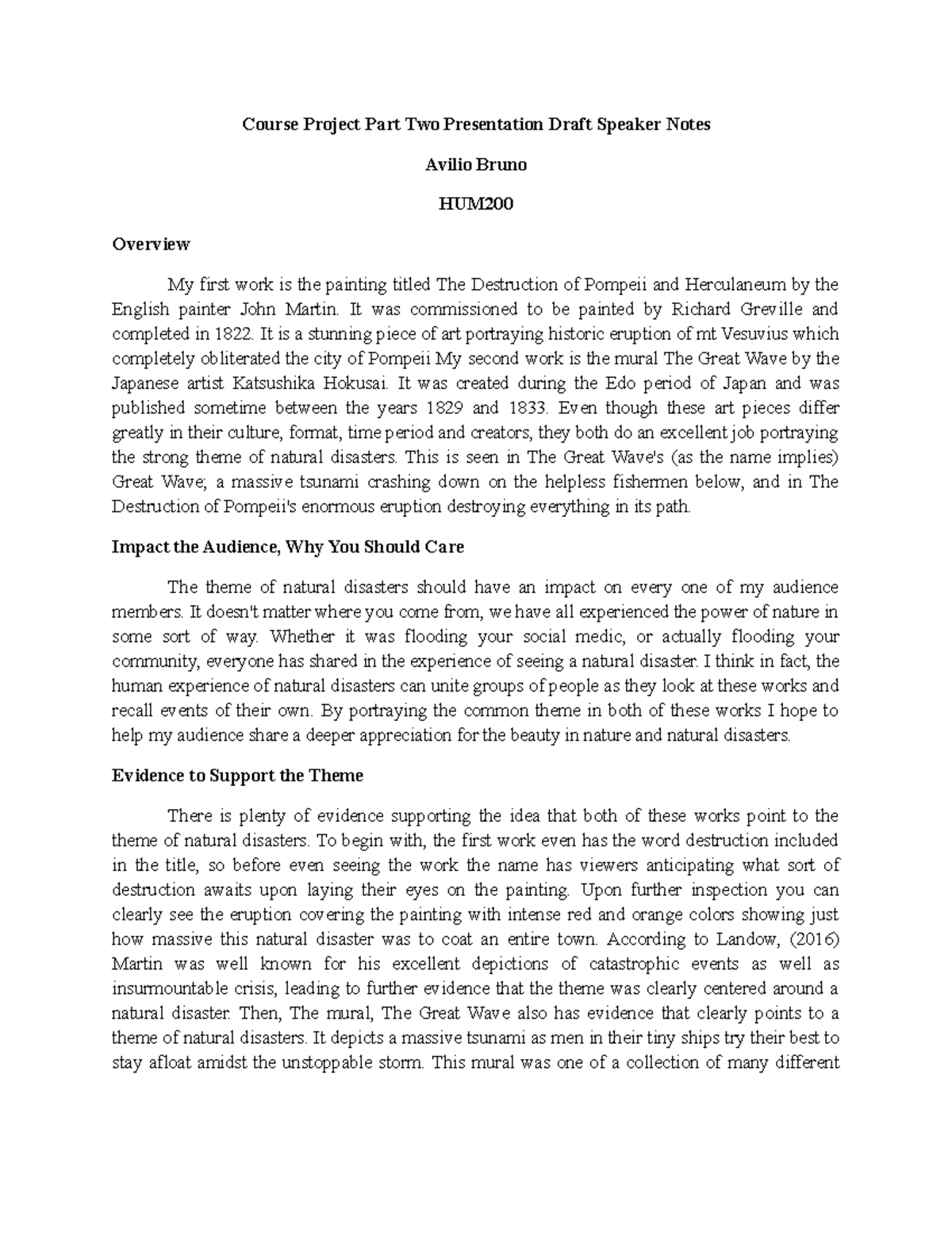 7-7 Speaker Notes Draft - Course Project Part Two Presentation Draft ...