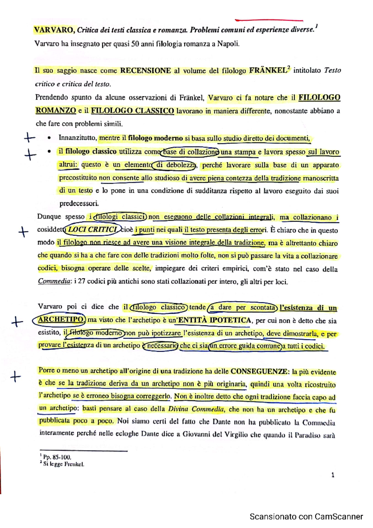 Riassunto Varvaro, Critica dei testi classici e romanzi - Filologia ...