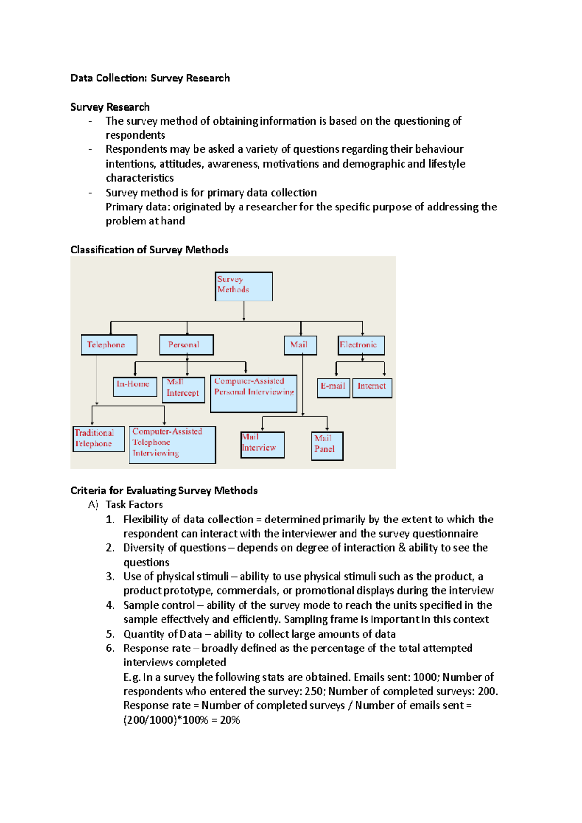 Lecture 4 - Data Collecion: Survey Research Survey Research - The ...