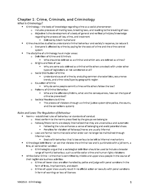 Criminology Unit 1 - Unit 1 notes - Criminology International ...