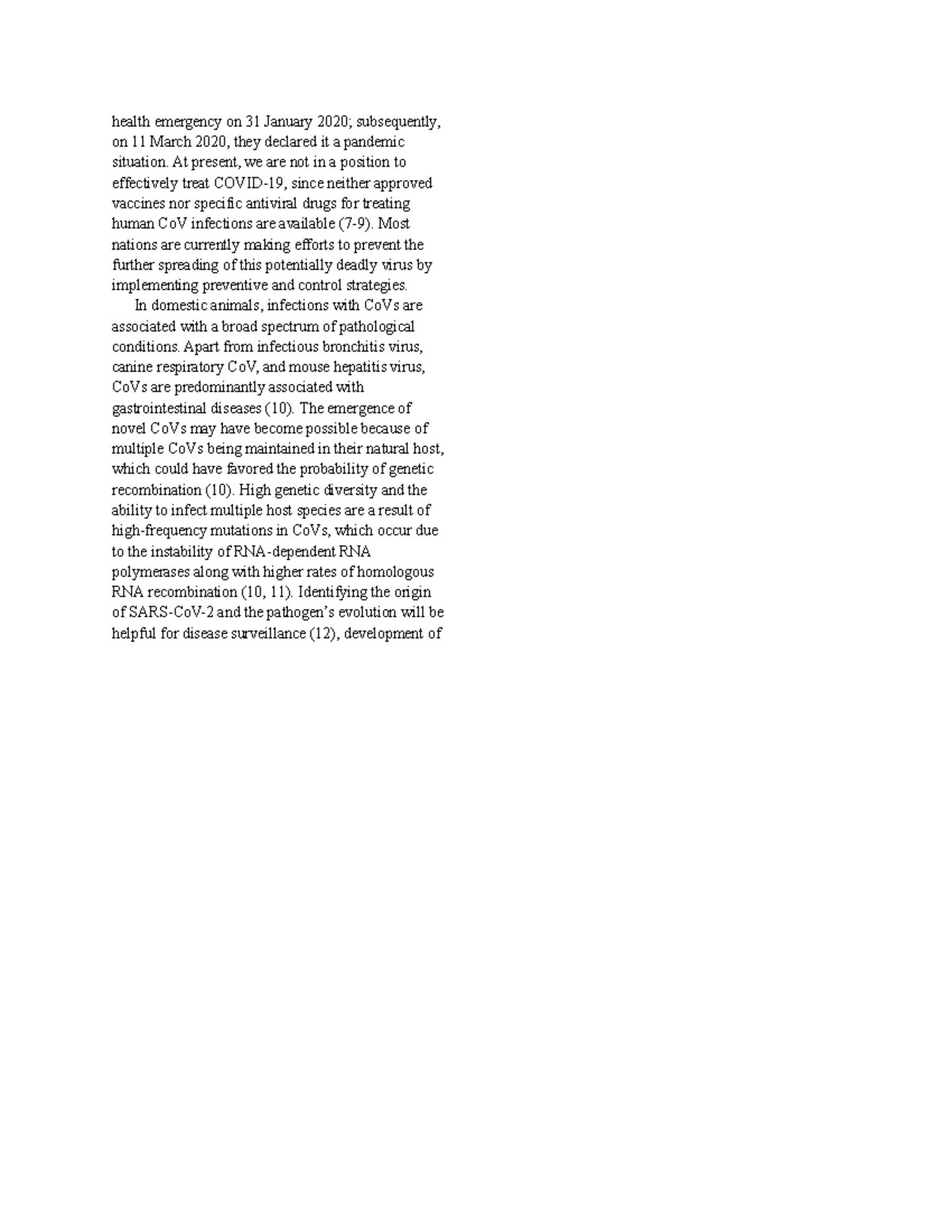 5 - jhyf - health emergency on 31 January 2020; subsequently, on 11 ...