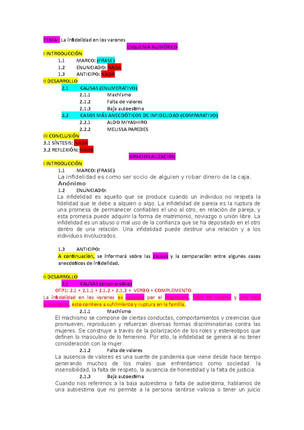 Ejemplo examen final - Uwueu no me acuerdo bien y tu ir al trabajo y el ...