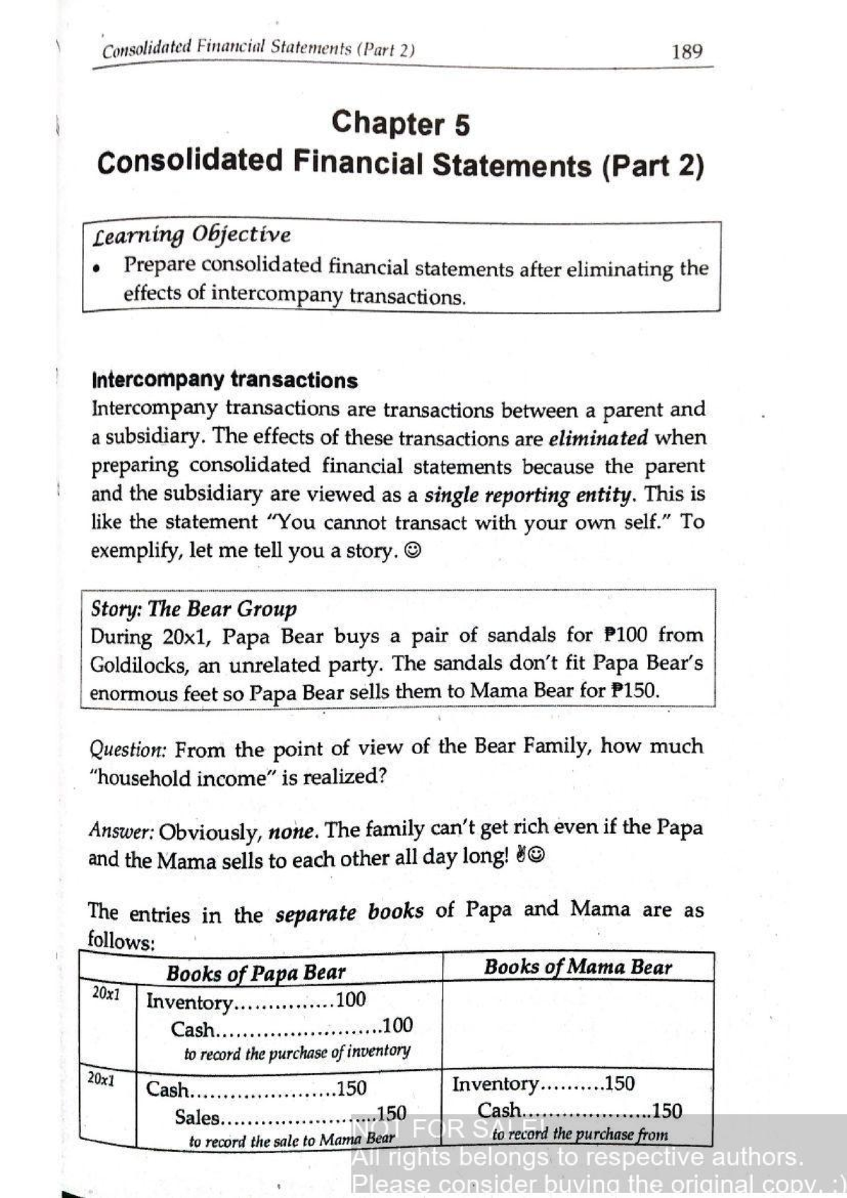 Pdfcoffee - Chapter 5 - Consolidated Financial Statements Part 1 - Bachelor of Science in - Studocu