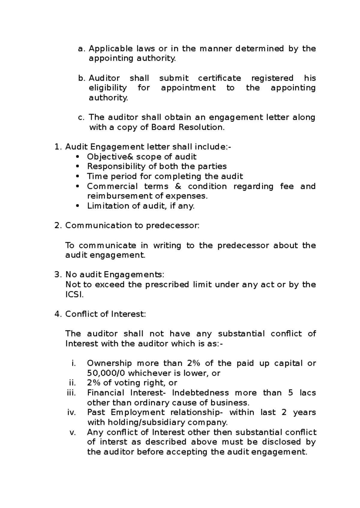 Cs notes - a. Applicable laws or in the manner determined by the ...