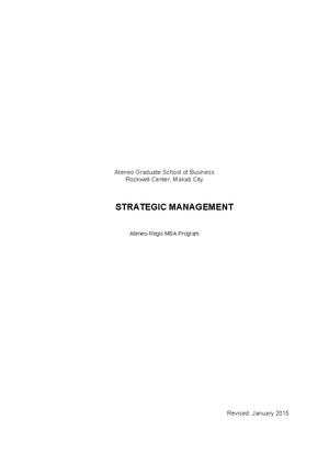 Faith Strategic Management Paper Outline - Strategic Management Paper ...