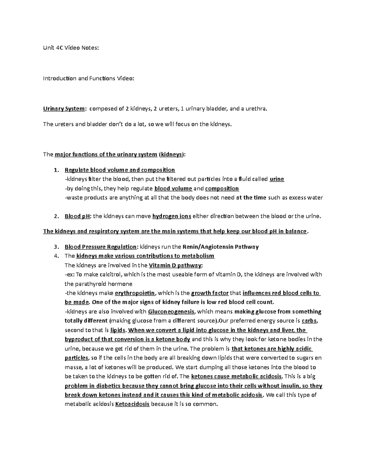 Unit 4C Video Notes - Unit 4C Video Notes: Introduction and Functions ...