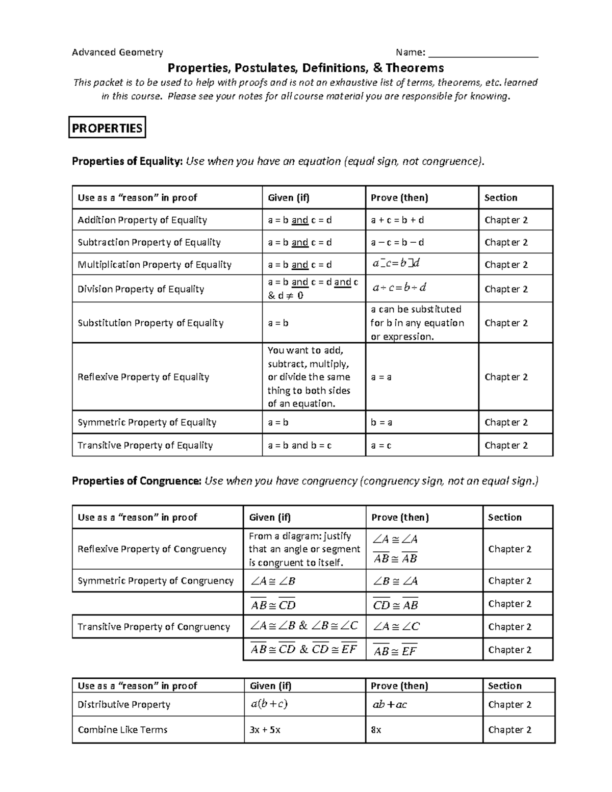 Properties,+Postulates,+Definitions,+and+Theorems - Advanced Geometry ...