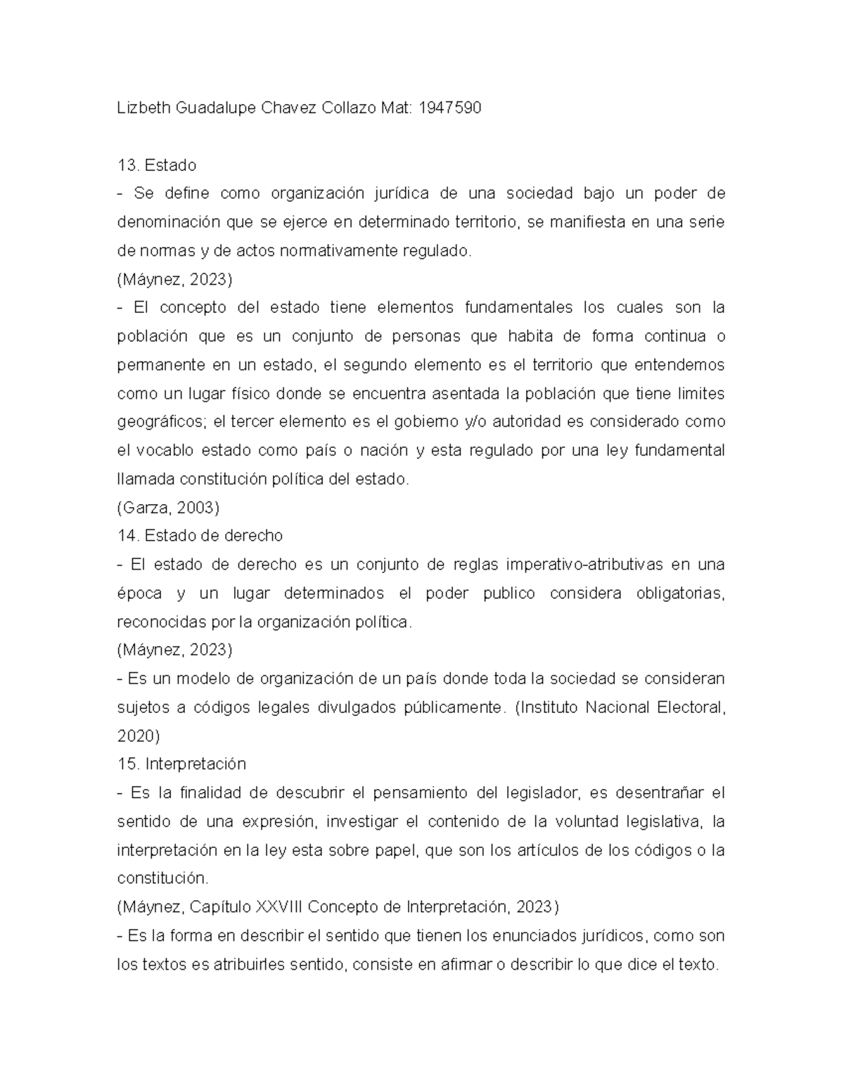 Glosario, DC liz - Resumen Derecho Constitucional - Lizbeth Guadalupe ...