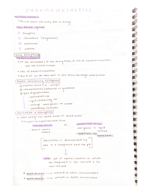 Drug Bio Notes - Chapter 1 August 20, 2019 What is a drug? a chemical ...