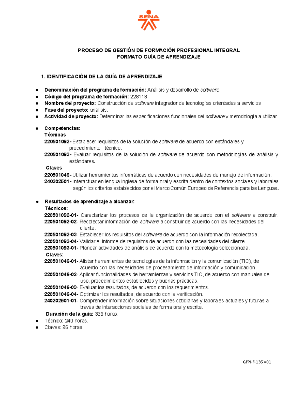 Guia aprendizaje 01 - Guia del programa - PROCESO DE GESTIÓN DE ...