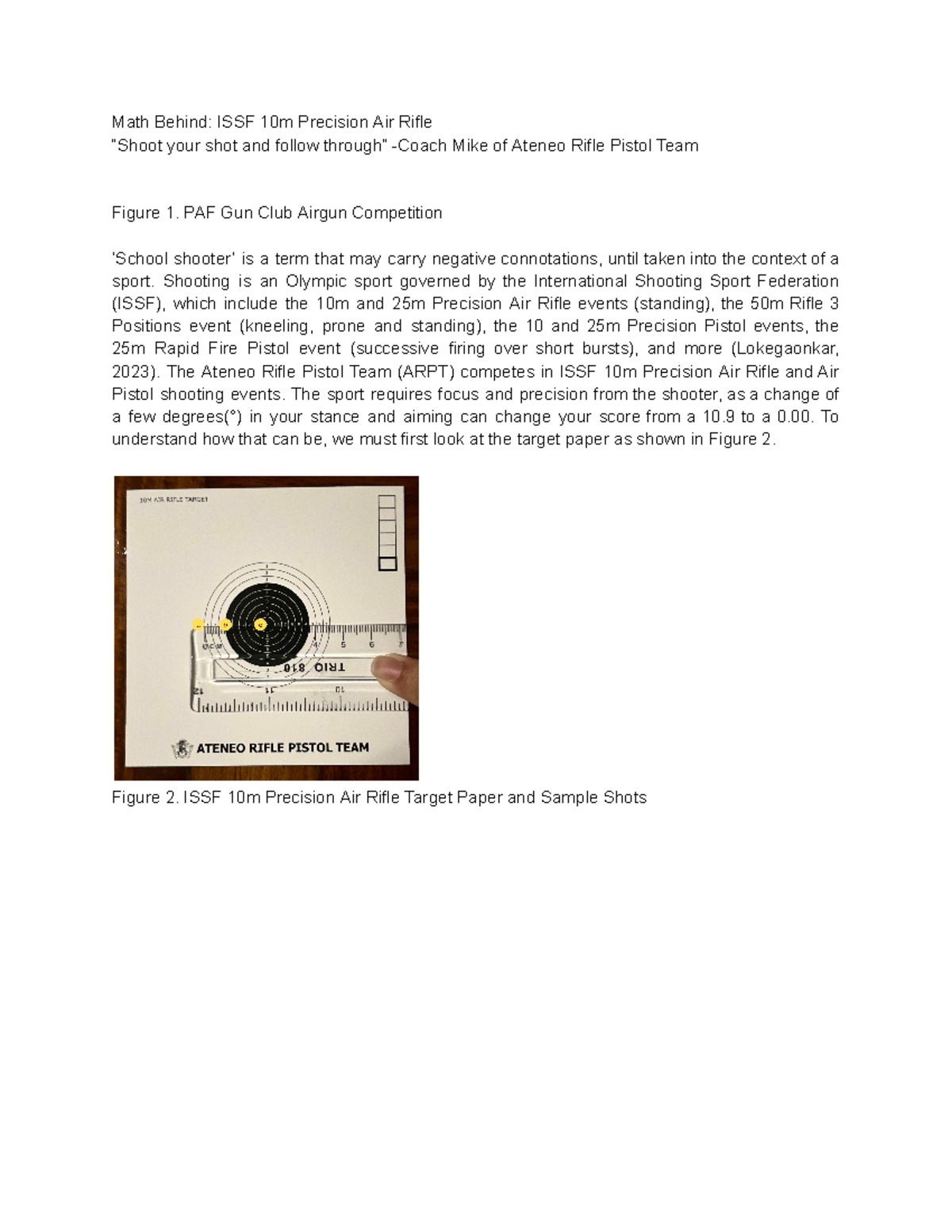 Math Behind ISSF 10m Precision Air Rifle - Math Behind: ISSF 10m ...