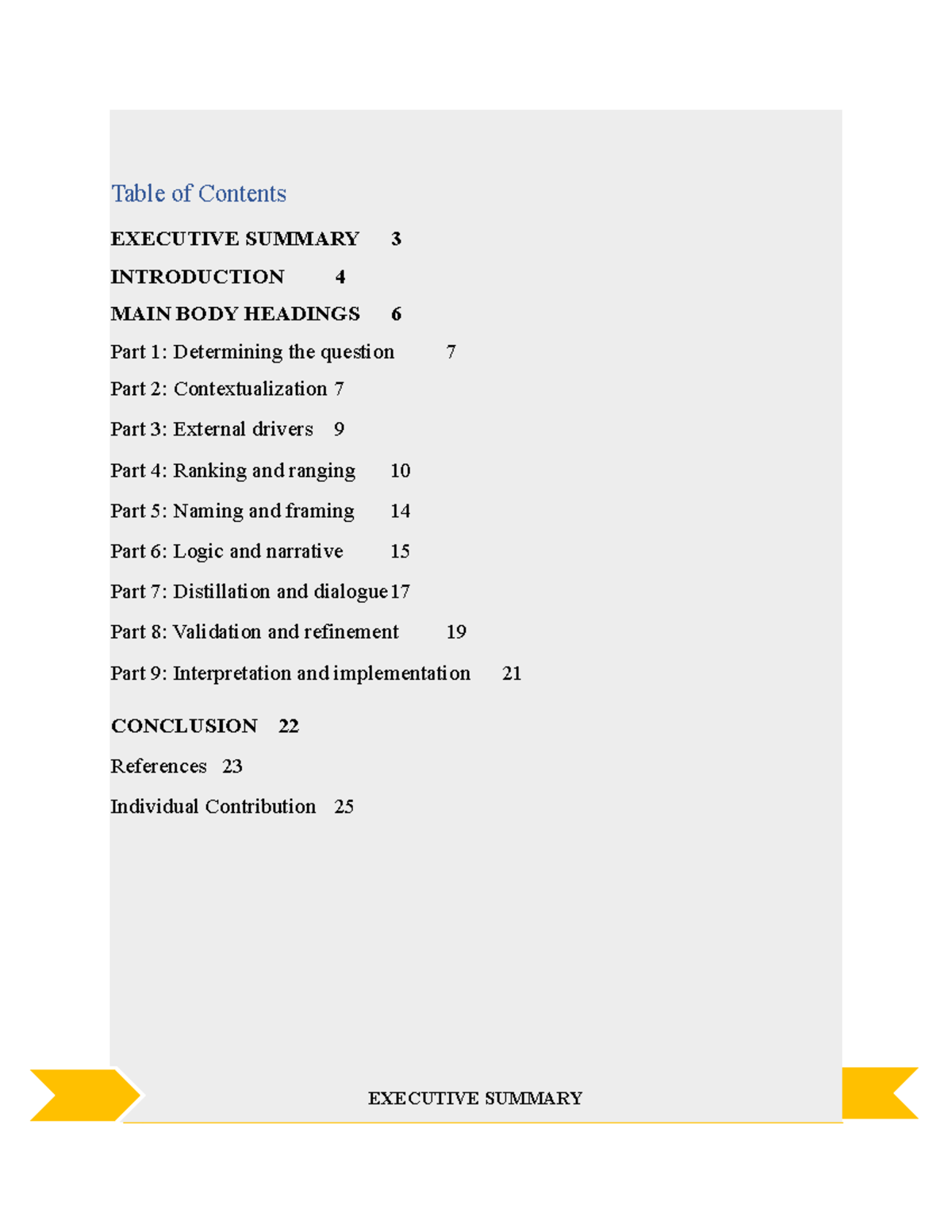 BOM-Final - BOM-Final - Table of Contents EXECUTIVE SUMMARY ...