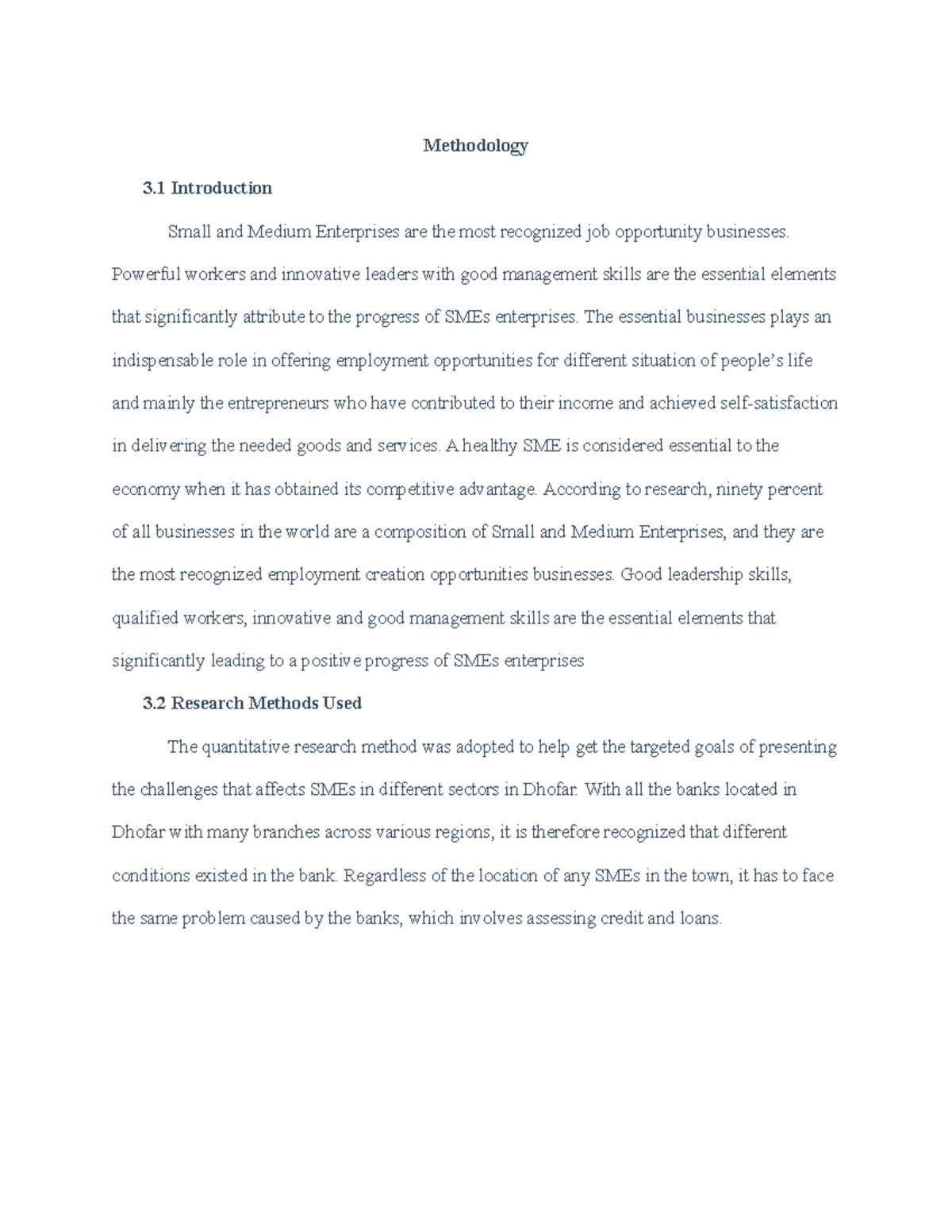 3a business case study on the challenges - Methodology 3 Introduction ...