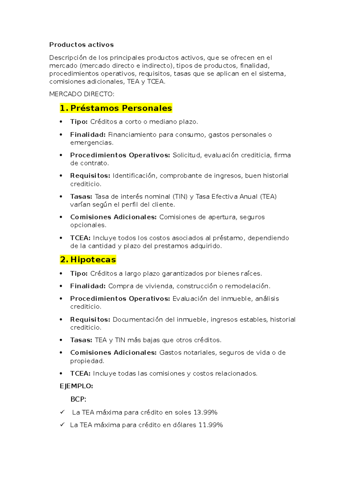 Productos activos T2 - apuntes del curso finanzas aplicadas - Productos ...