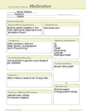 Digoxin - Template - ACTIVE LEARNING TEMPLATES TherapeuTic procedure A ...
