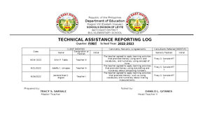 ACR Reading Month 2022 - ACCOMPLISHMENT REPORT - Republic of the ...
