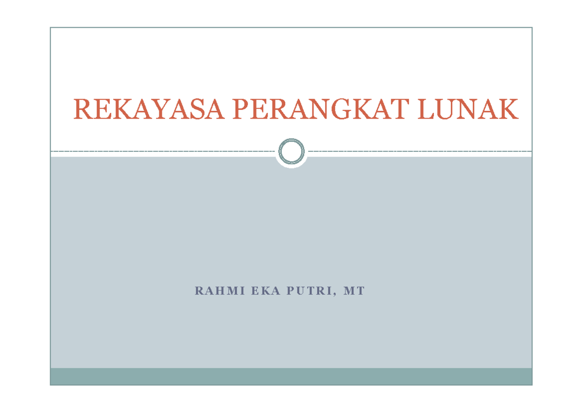 Materi 5 - Spesifikasi Kebutuhan Perangkat Lunak (SKPL) - REKAYASA ...