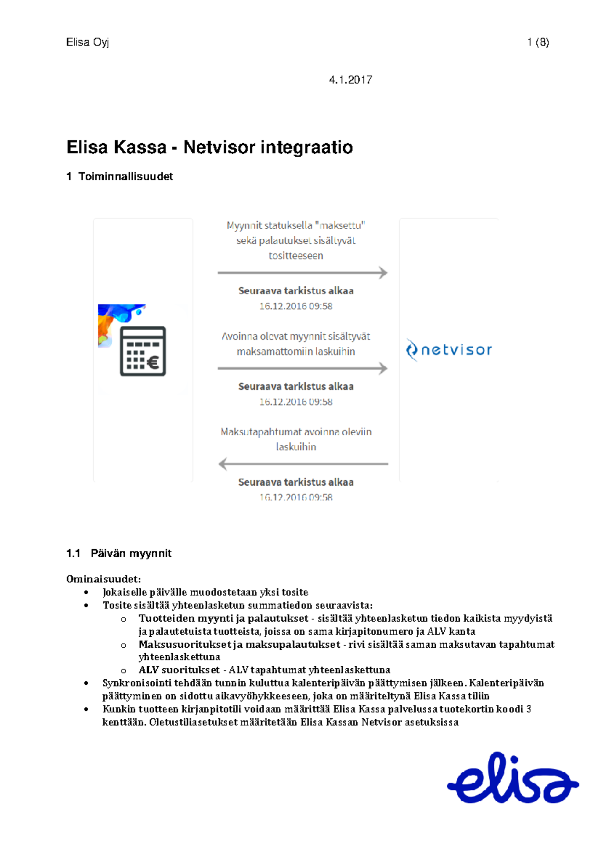 Elisa-Kassa-Netvisor-Connector-asiakasohje 170212 - 4. Elisa Kassa ...