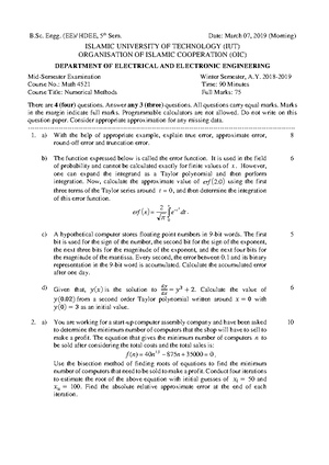 Spline - 05. Chapter 05. Spline Method of Interpolation After reading this chapter, you should ...