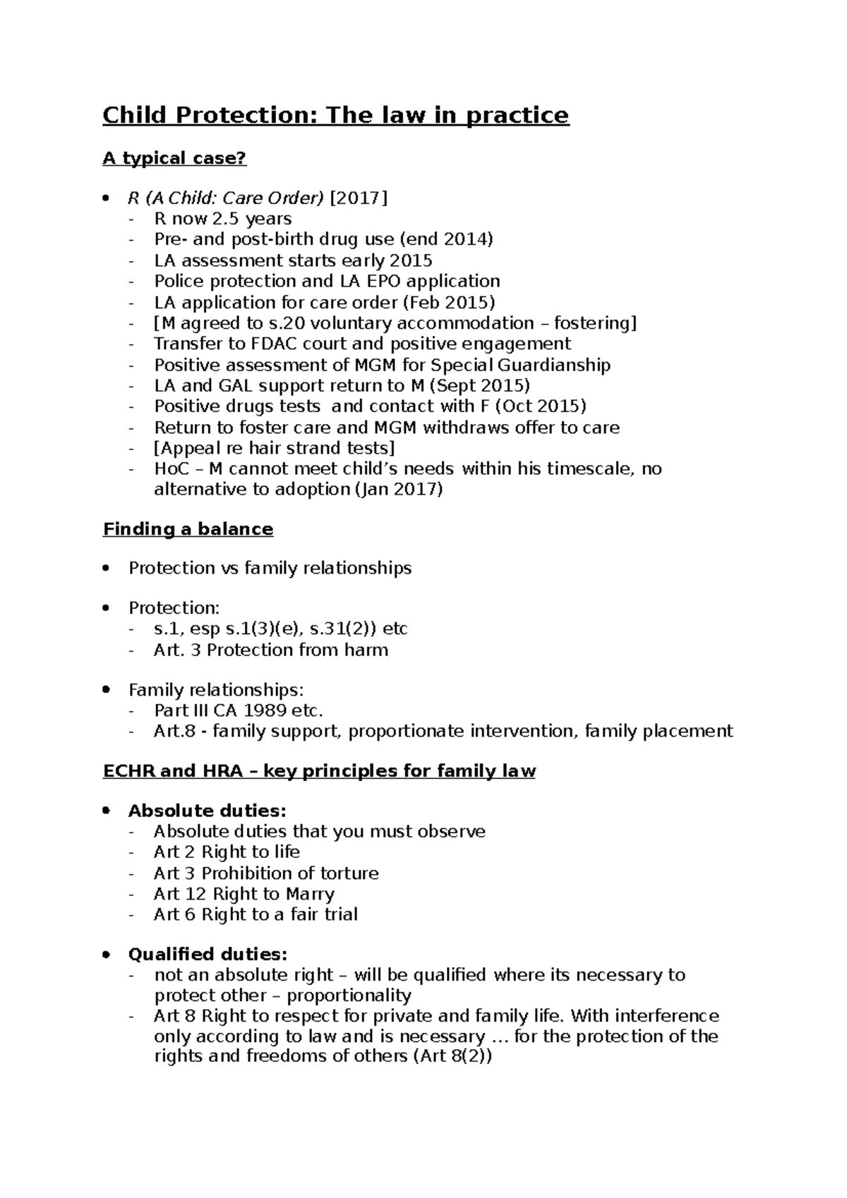 Lecture 23 - child protection - how the law operates in practice ...