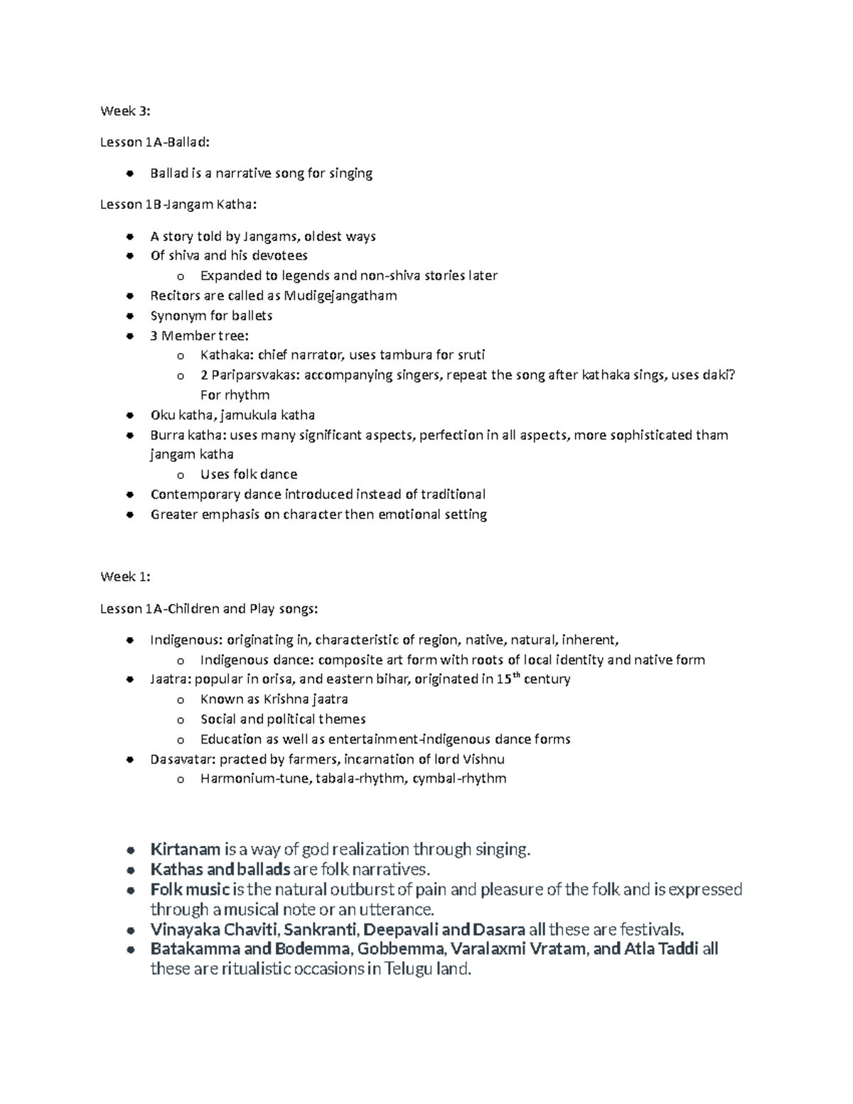 Notes - Assignment - Week 3: Lesson 1A-Ballad: Ballad is a narrative ...