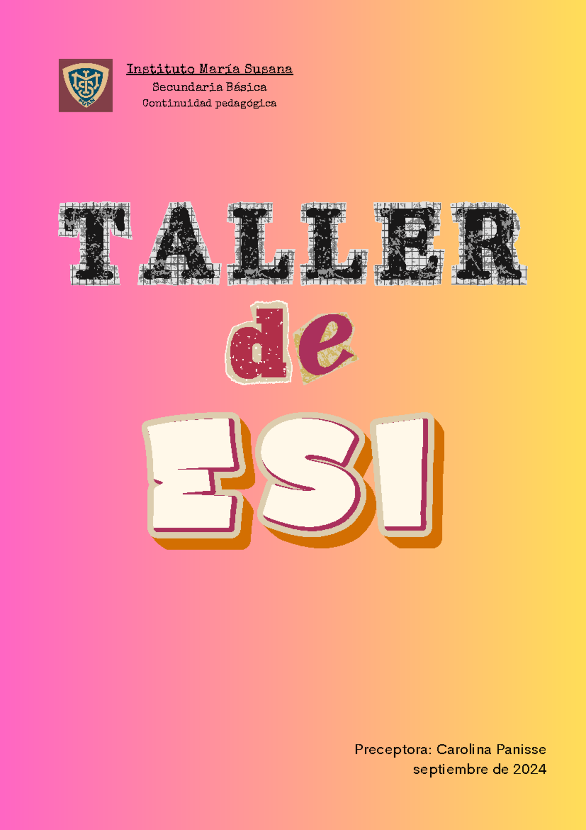 Taller DE ESI Caro - Propuestas de actividades para trabajar ESI en Secundaria Básica ...