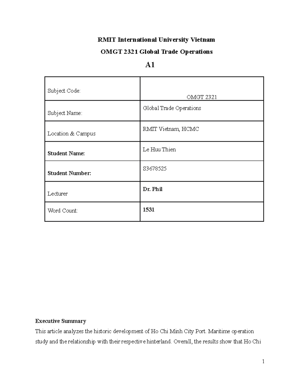 S3678525 Assignment 1 abcsdse - RMIT International University Vietnam ...