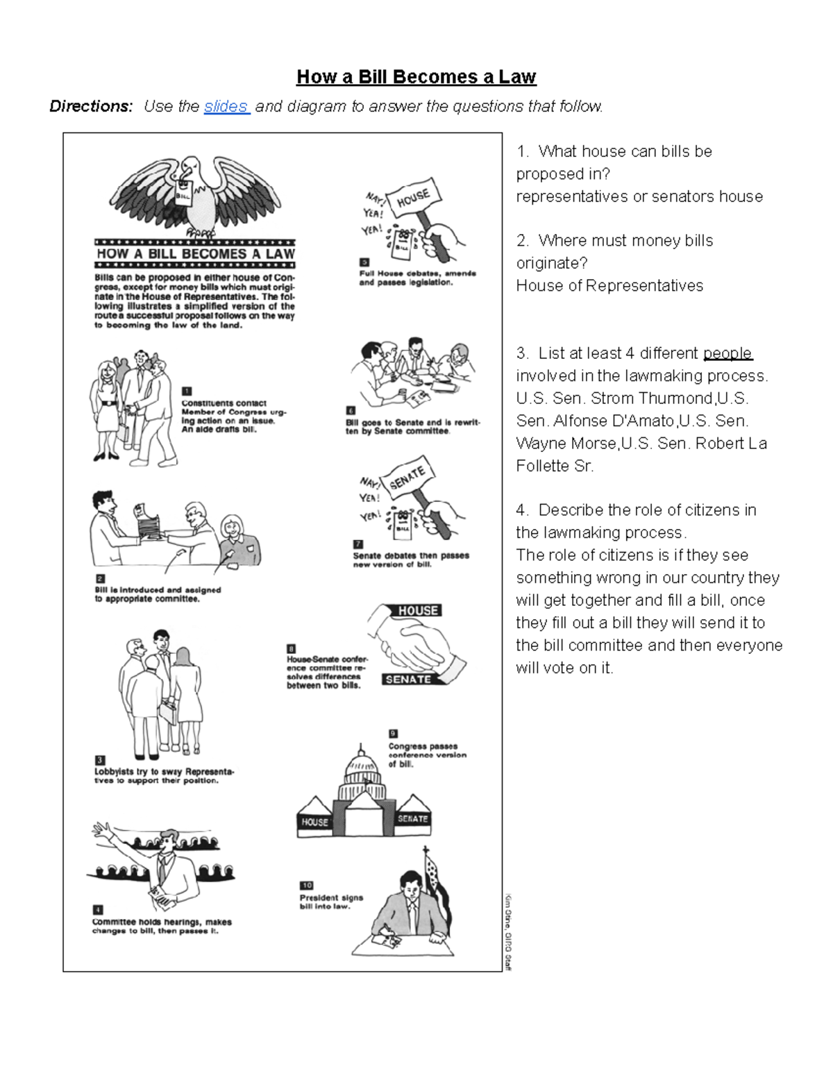 Copy of How a Bill Becomes a Law-6 - How a Bill Becomes a Law ...
