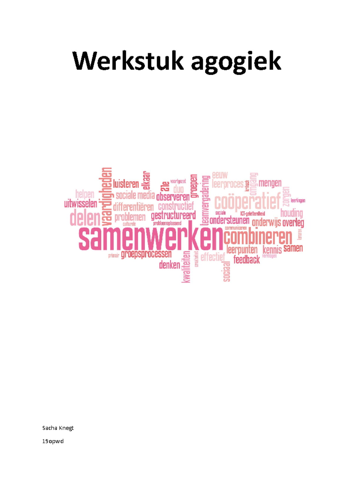 Werkstuk agogiek pedagogen - Werkstuk agogiek Sacha Knegt 19opwd Gordon ...