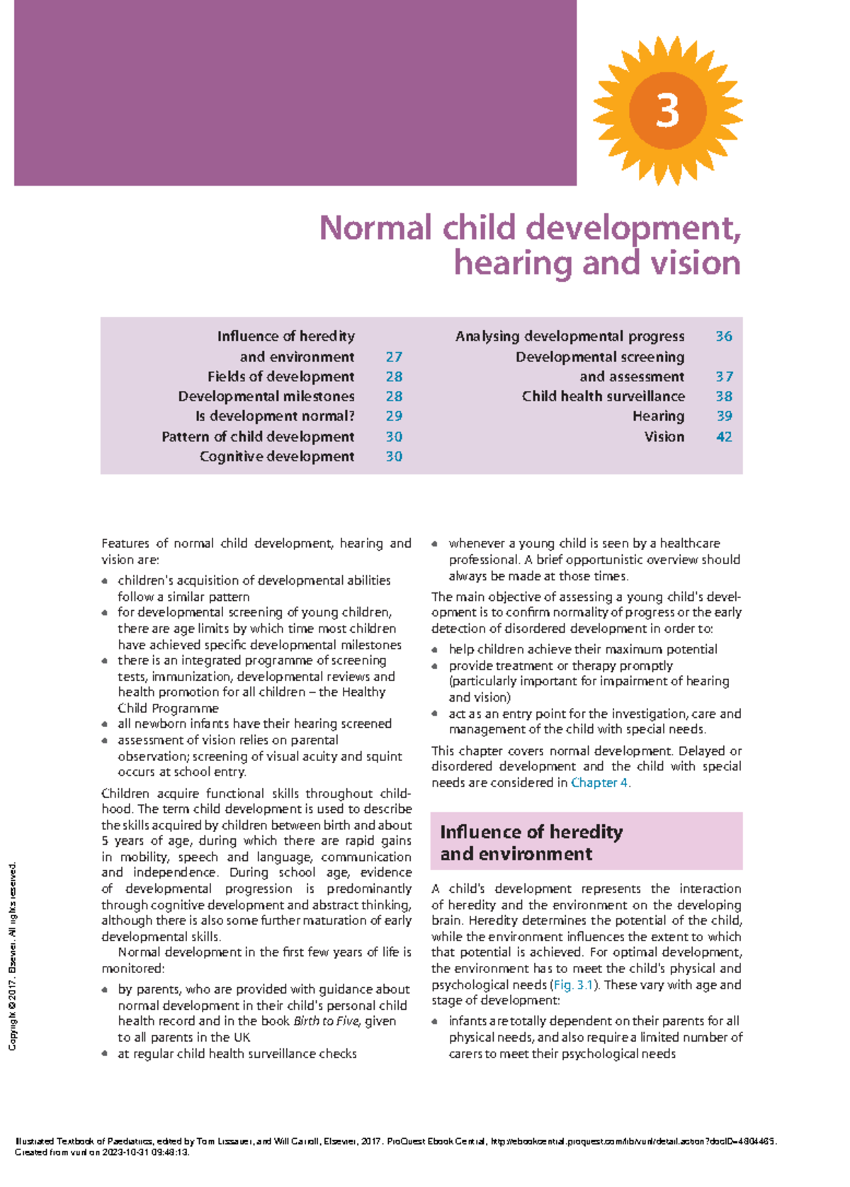 Illustrated Textbook of Paediatrics - (3 Normal child development ...