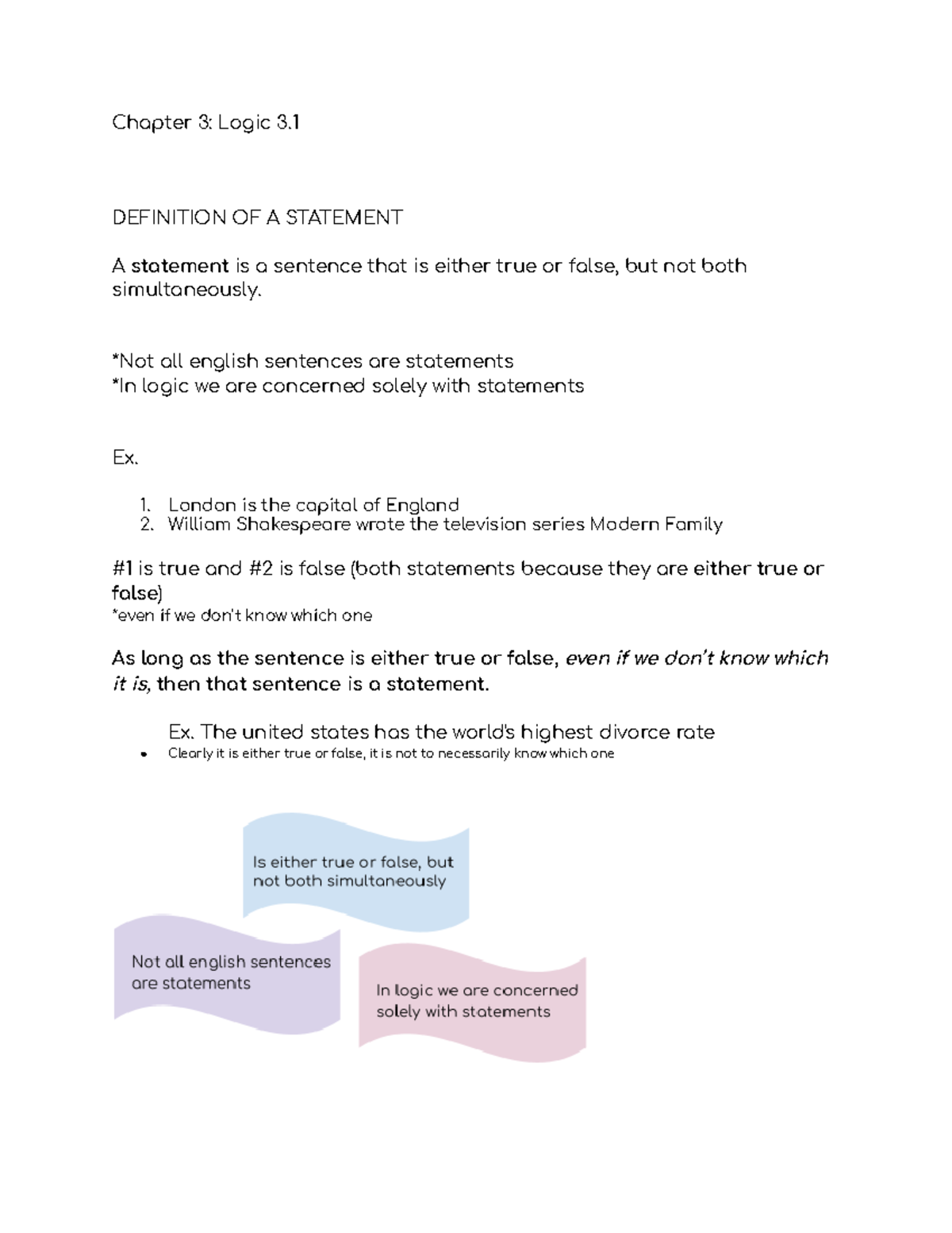 Copy of CH3 3.1 Logic-2 - study - Chapter 3: Logic 3. DEFINITION OF A ...