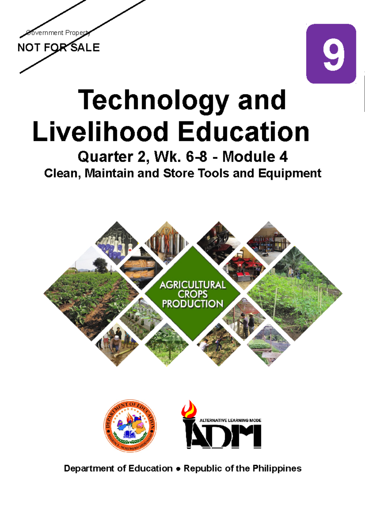 9 AGRI CROP TLE9 Q2 Mod4 Clean Maintainand Store Toolsand Equipment v2 ...