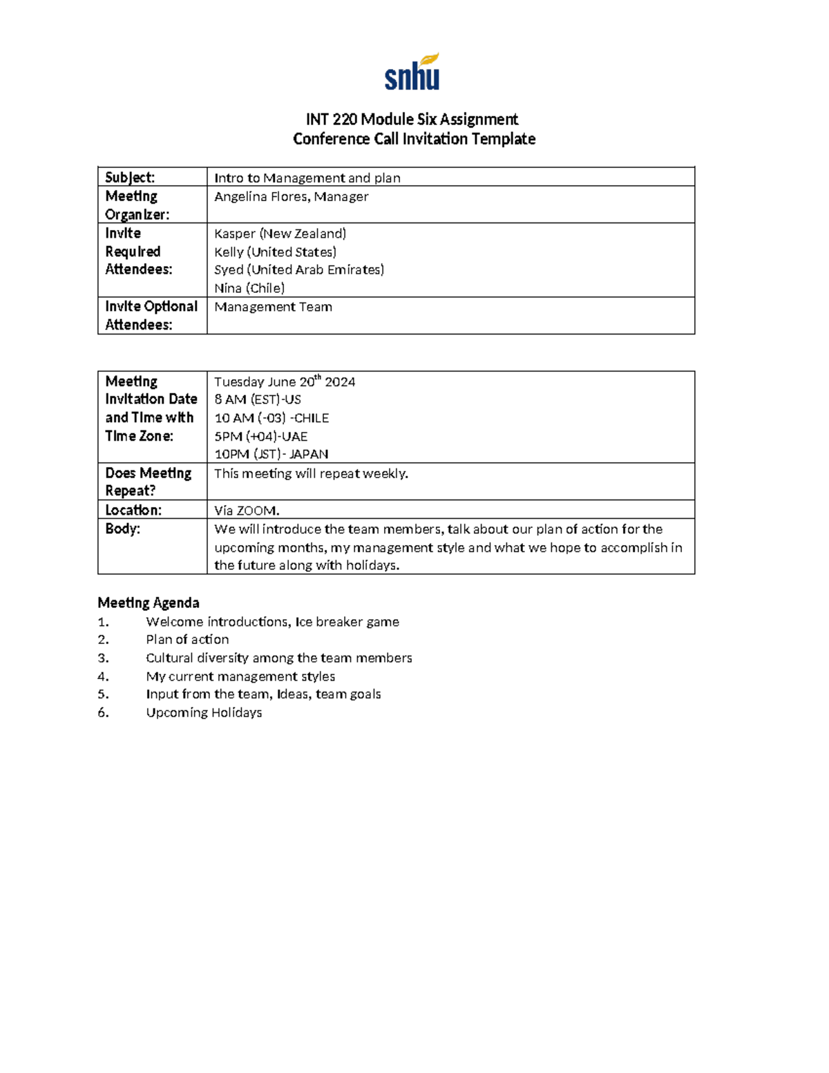INT 220 Conference Call Invitation Template - INT 220 Module Six ...