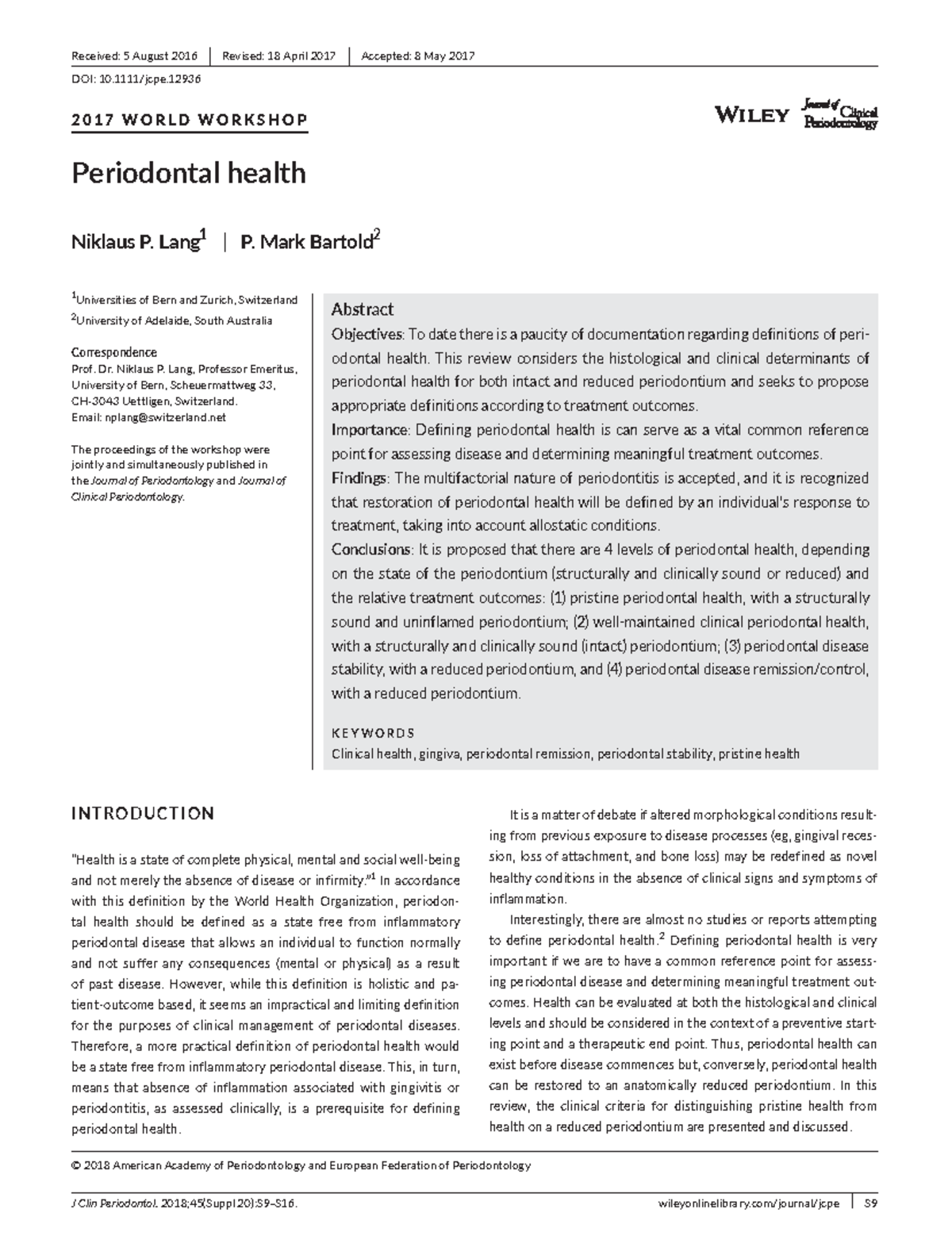 Lang et al-2018-Journal of Clinical Periodontology - J Clin Periodontol ...