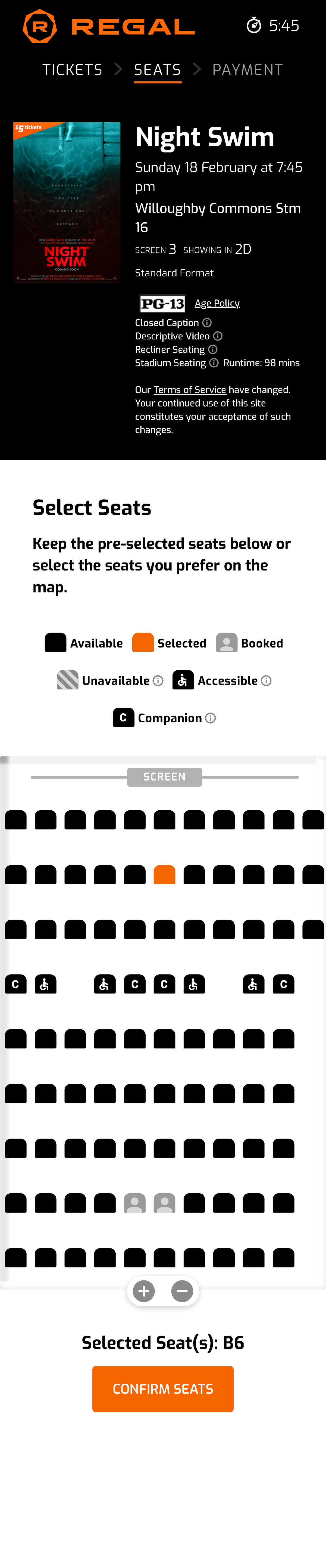 Regal - Select Seats - Summary Introduction to Biology - Select Seats ...