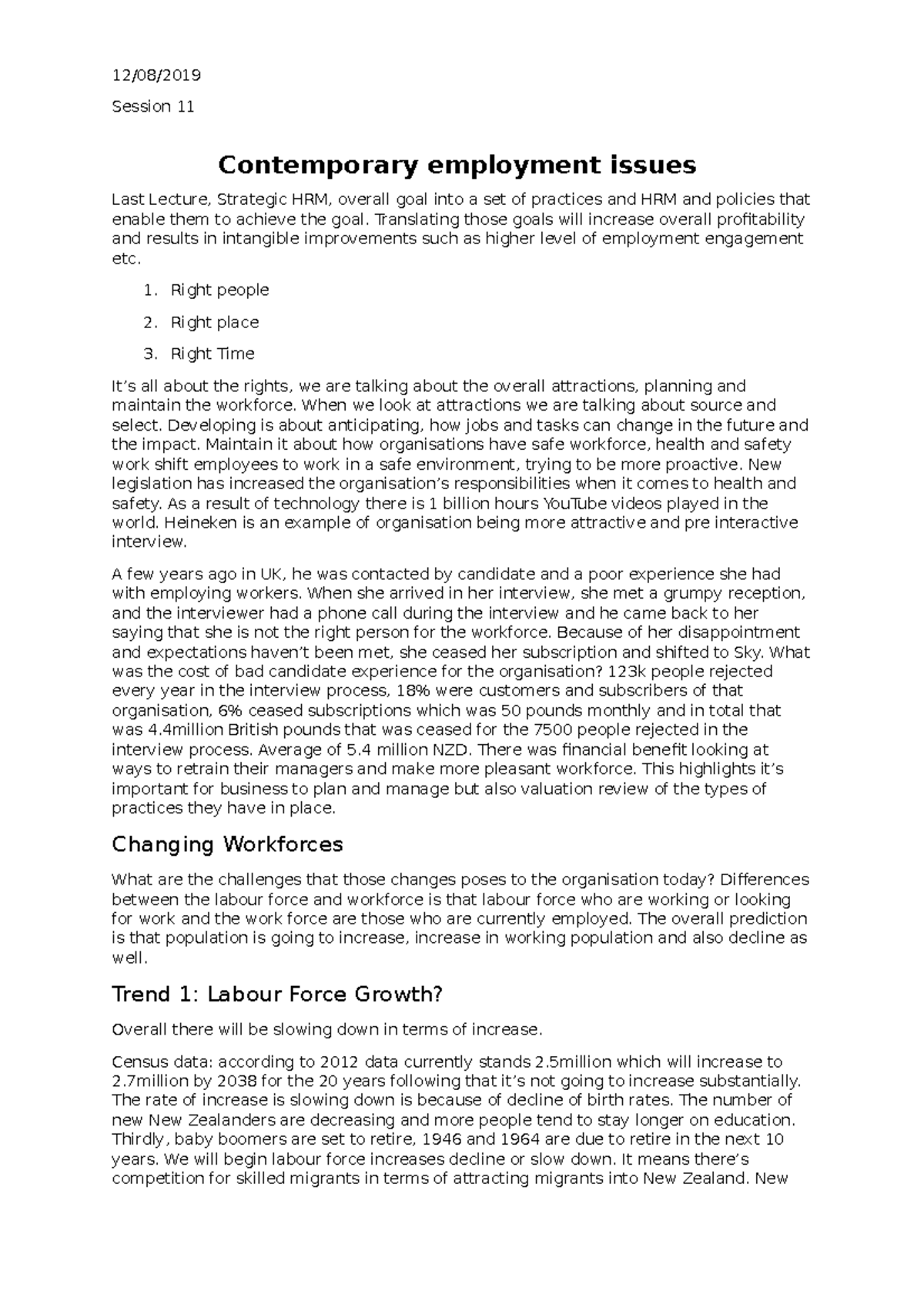 Session 11 Contemporary employment issues - Translating those goals ...