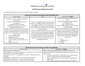 DAT 205 Module Two Company Research Template - DAT 205 Module Two ...