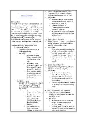 SDG project - SCSH 1201 SUSTAINABLE DEVELOPMENT: ISSUES, PRINCIPLES AND ...