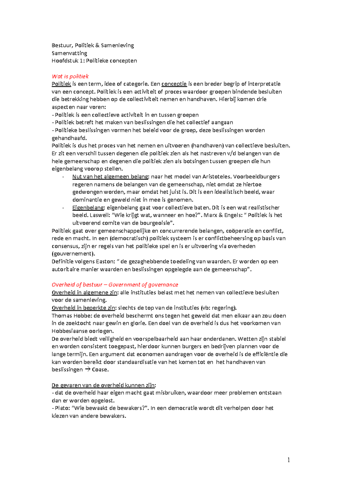 Samenvatting Comparative Government and Politics - An Introduction Rod ...