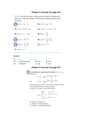 Sec06 - answer of sec6 examples - Calculus - Chapter 4 - Exercise 4 (Page 301) - Studocu