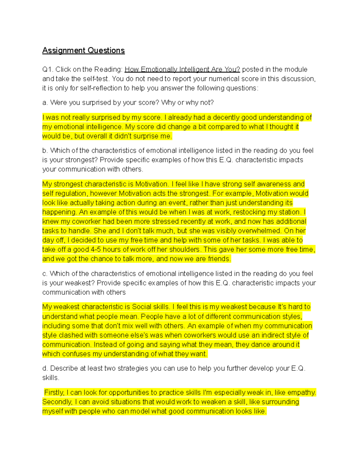 Module 7Written Assignment - Assignment Questions Q1. Click on the ...